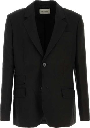 Ami Homme, Vestes, Noir, Taille: L Straight Single Breasted Jacket