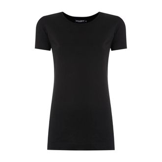 Dolce & Gabbana Casual Baumwoll T-Shirt - - Tops - Damen - Schwarzk - 2XS