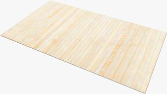 Comart Küchenteppich aus Bambus - 50 x 280 cm - rutschfeste Unterseite - waschbar - behandelter Naturbambus - spritzwassergeschützt - Mehrzweck-Läufer - Matt