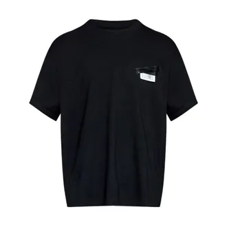 Maison Margiela Homme, Tops, Noir, Taille: M Logo Tape T-Shirt