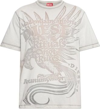 Diesel Homme, Tops, Gris, Taille: L T-Rawjust-Aa1