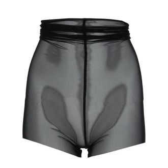 Rick Owens High Waisted Stretch Shorts - Femme - Shorts - Noir - Taille: 40 FR
