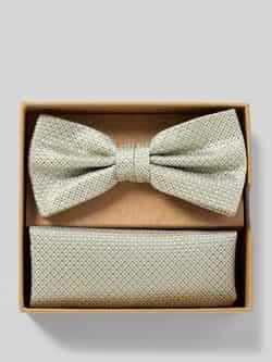 Prince Bowtie Fliege und Einstecktuch im Set aus reiner Seide