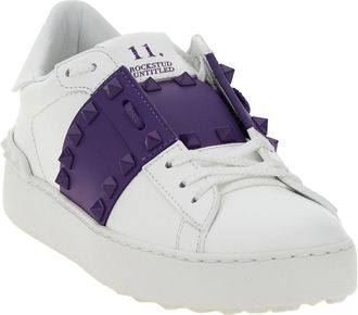 Valentino Garavani Pyramidal Rockstud Detail Sneaker - White