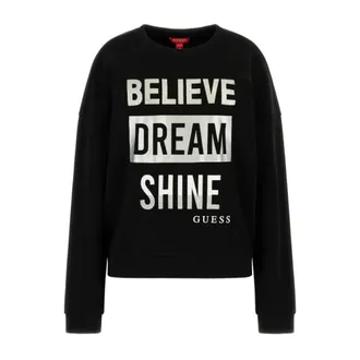 Guess Homme, Sweatshirts et sweats à capuche, Noir, Taille: S SweaT-shirt Logo en Coton