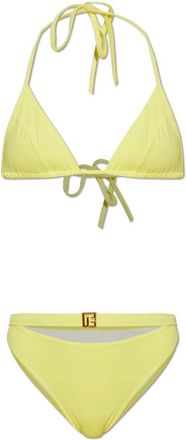 Balmain Femme, Maillots de bain, Jaune, Taille: 38 FR Maillot de bain deux pi&egrave;ces