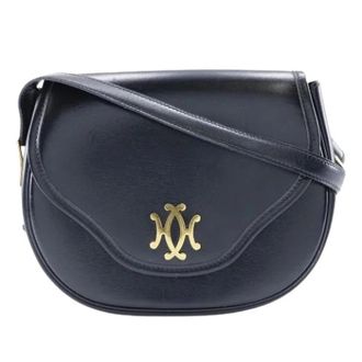 Herm&egrave;s Pre-owned Double H Vintage Schultertasche Schwarz | Gold - - Pre-owned - Damen - Schwarzk - ONE SIZE