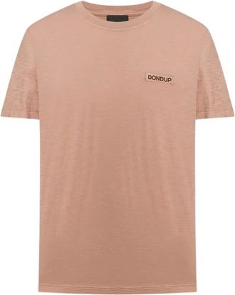 Dondup Homme, Tops, Brun, Taille: 2XL Jersey Fiammato T-shirt Us371-Jf0195Umi7