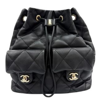 Chanel Pre-owned Vintage Backpack - Femme - Pre-owned - Noir - Taille: ONE Size