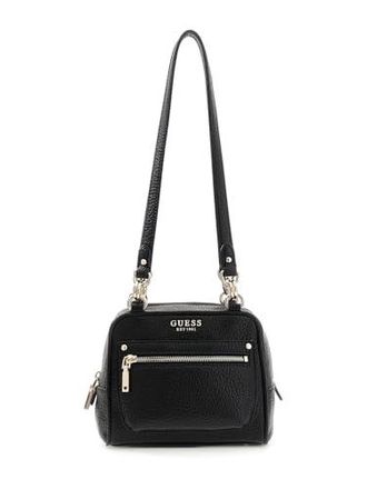 Guess Femme Marsha Box Shoulder Bag Sac &agrave; bandouli&egrave;re, Noir, Taille Unique