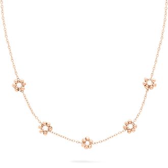 s.Oliver Necklace - Elegante Halskette aus poliertem Edelstahl - IP Ros&eacute;gold - Rolokette 45 cm - wasserfest & hautfreundlich