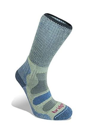 Bridgedale Hike Chaussettes l&eacute;g&egrave;res en coton pour femme Bleu fum&eacute; Taille S