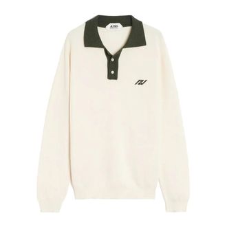 Autry Sportliches Langarm-Polo - - Tops - Herren - Beige - 2XL