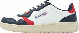 British Knights Herren Noors Sneaker, Weiss Dunkelblau Rot, 44 EU