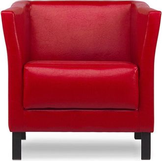 Konsimo Especto Moderner Sessel aus Kunstleder, Rot - Konsimo