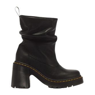 Dr. Martens Kasey Lo Virginia Leder-Stiefel mit Absatz - - Shoes - Damen - Schwarzk - 37 EU