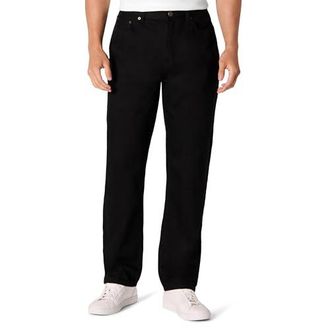 Amazon Essentials Jean Coupe D&eacute;contract&eacute;e Homme, Noir, 32W / 28L