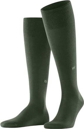 Burlington Leeds M Kh Baumwolle Wolle Lang Einfarbig Chaussettes Hautes, Vert Asparagus 7045, 42-48 Hommes