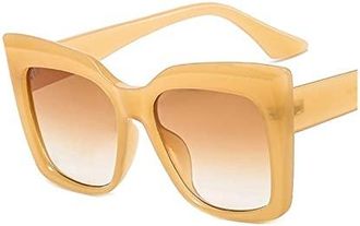 Generic Lunettes de soleil décoratives oeil de chat grand cadre rétro mode tir de rue lunettes de soleil décoratives hommes et femmes vacances en plein air (c