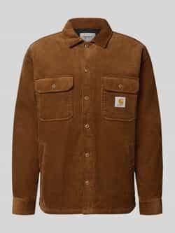 Carhartt Work in Progress Regular Fit Hemdjacke aus Cord Modell WHITSOME