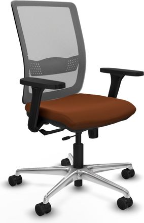 Piqueras y Crespo Haches Arbeitsstuhl mit 3D-Armen, h&ouml;henverstellbare Lendenwirbelst&uuml;tze, ausgestattet mit Syncro/Traslack und injiziertem Schaum. Mit Rollen von 65 mm 