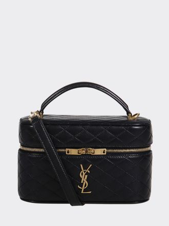 Saint Laurent Mini-Tasche Gaby Vanity aus gestepptem Lammleder mit YSL-Monogramm