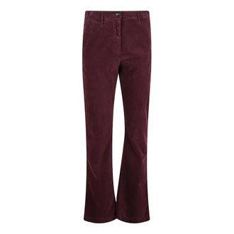 Massimo Alba Liza2 Baumwollsamt-Hose - - Trousers - Damen - Rot - S
