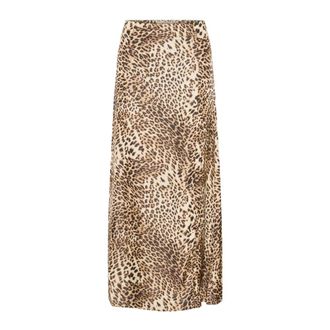 Gestuz Leichter Leoparden Hoher Taillenrock - - Skirts - Damen - Mehrfarbig - 2XL