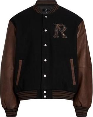 Represent Bombers bi-mati&egrave;re en laine m&eacute;lang&eacute;e