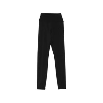 Sporty & Rich Leggings imprim&eacute; logo - Femme - Pantalons - Noir - Taille: 40 FR