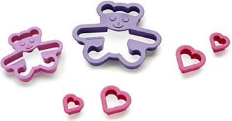 Betty Bossi Guetzli Ausstecher 2er Set - süße Bärchen Ausstechfrom für Plätzchen in 2 Größen - spülmaschinengeeignet