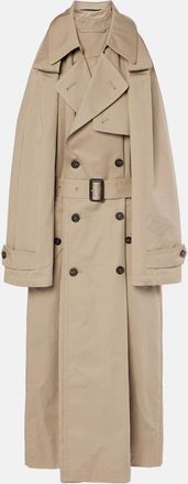 Balenciaga Midikleid Suspended Trench aus Baumwoll-Twill