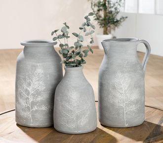 Gilde Gilde Keramik Krug/Vase Farn VE 2 32708