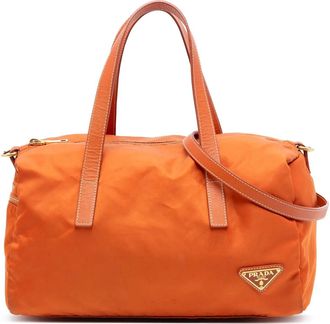 Prada Hobo Bags - Tessuto Boston Bag - Gr. unisize - in Orange - f&uuml;r Damen