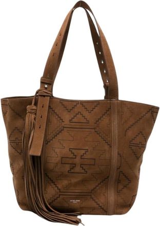 Golden Goose Grand sac port&eacute; &eacute;paule 24/7 East West - Femme - Sacs - Brun - Taille: ONE Size