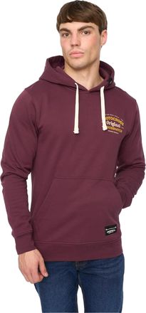 Crosshatch Motocross Kapuzenpullover f&uuml;r Herren (Weinrot)