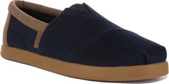 Toms Herren Alp FWD Loafer Flat, Marineblauer geb&uuml;rsteter Twill, 44 EU