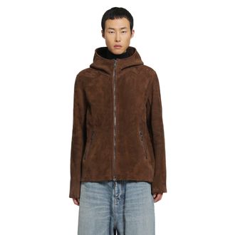 Giorgio Brato Hooded Suede Jacket