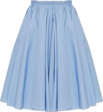 Ami Femme, Jupes, Bleu, Taille: 38 FR Jupe Midi Corolle