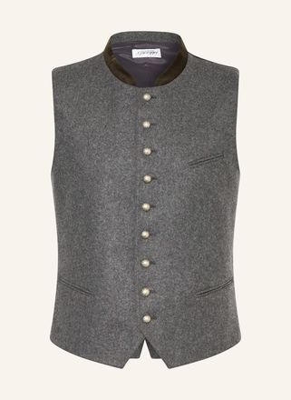 Grasegger Trachtenweste Aurach Slim Fit grau