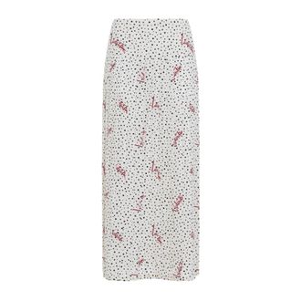 Valentino Plisse Bollice Pois Midi Rock - - Skirts - Damen - Mehrfarbig - S