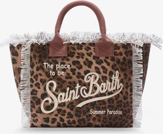 MC2 Saint Barth Colette canvas crossbody bag with animal print - MC2 SAINT BARTH - gender_Woman