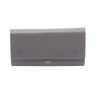 Celine Pre-owned Large Flap Wallet Leder Lange Geldb&ouml;rse - - Pre-owned - Damen - Grau - ONE SIZE
