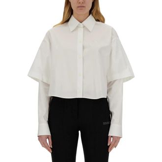 Off-white Popeline Bookish Baseball Shirt - - Blouses & Shirts - Damen - Wei&szlig; - S