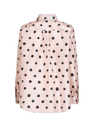 Fendi Womens Shirt Powder Pink Silk Taffeta