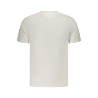 Tommy Hilfiger Logo-Print Cotton T-Shirt - White