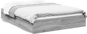 Festnight Bett 160x200 cm mit Schubladen Bettgestell Holz mit Stauraum Doppelbett Einzelbetten Bettkasten Jugendbett Holzbett Ohne Kopfteil Bettrahmen Schlafzim