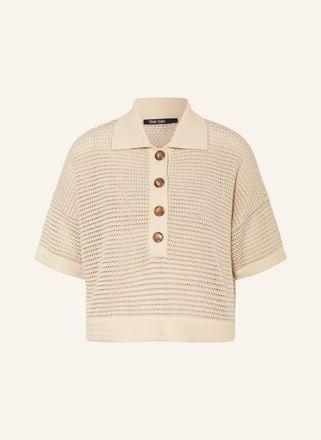 Marc Aurel Marc Aurel Strick-Poloshirt Mit Glitzergarn braun