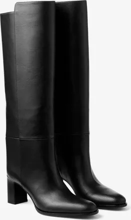 Jimmy Choo London Knee-High Leather Boot - Black