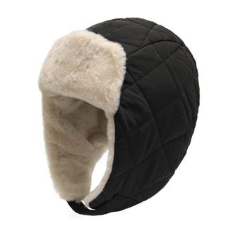 ZLYC Damen Winterm&uuml;tze Winddicht Ohrenklappen Trapperm&uuml;tzen mit Fleece Gef&uuml;ttert(Einfarbig Schwarz),Einheitsgr&ouml;&szlig;e